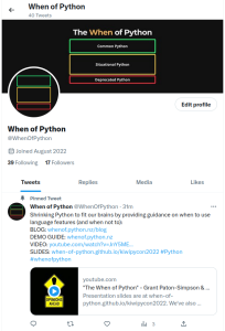 The When of Python « Statistics Open For All